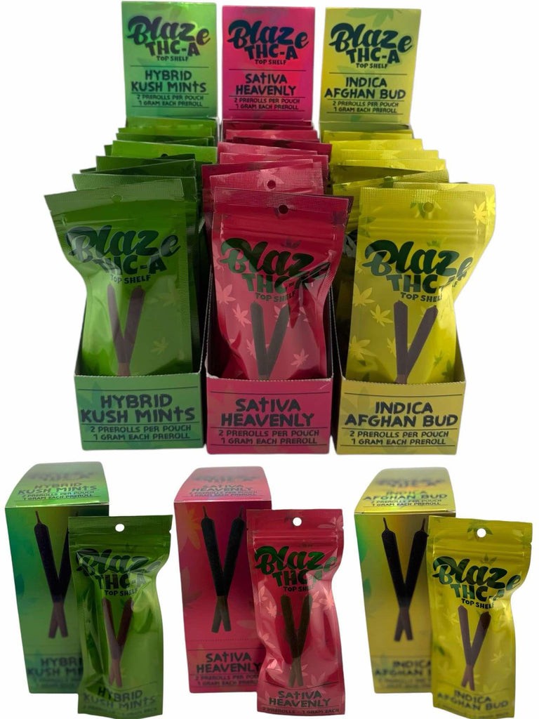 BLAZE SINGLE THC-A PREROLLS | 2 PACK – EAZY WHOLESALE