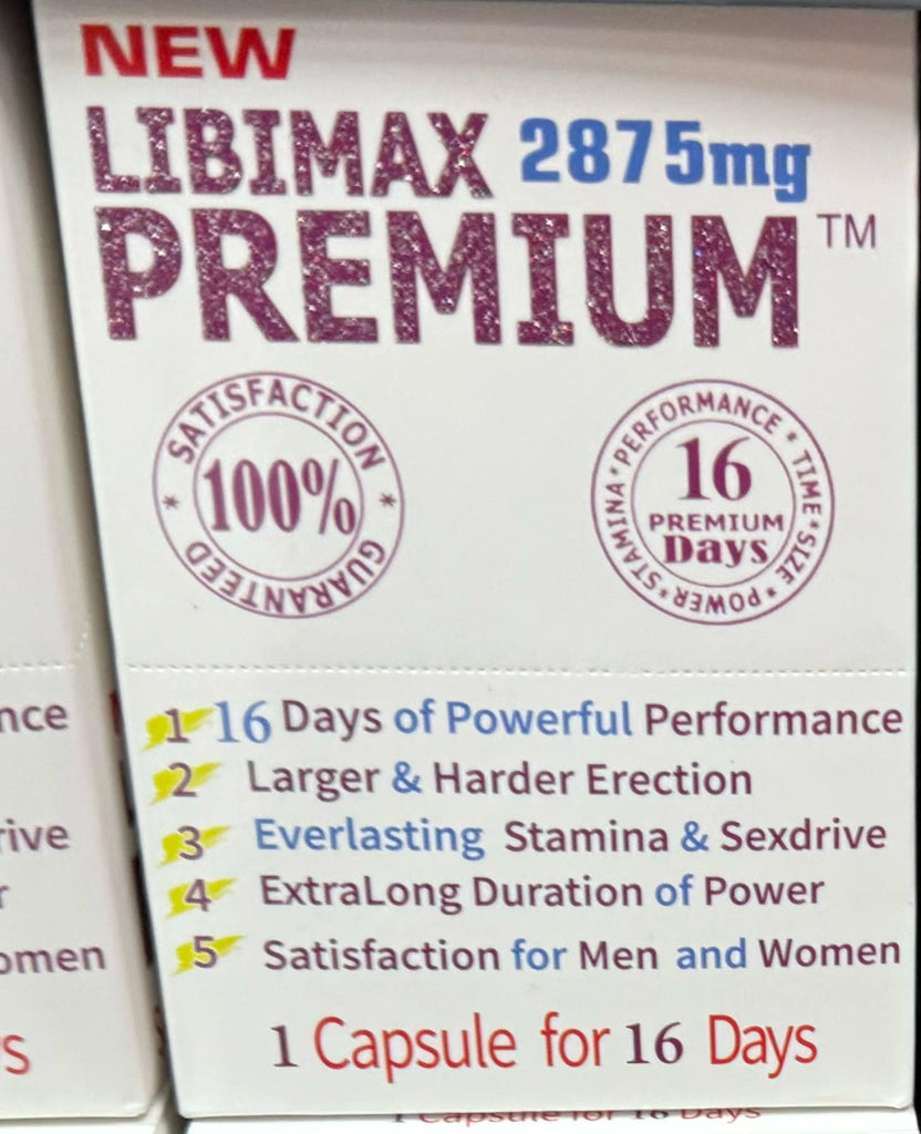 LIBIMAX PREMIUM 2875MG ORIGINAL MALE ENHANCEMENT BOX | 24 CT – EAZY ...