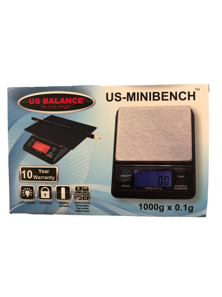 US BALANCE SCALE US-MINIBENCH| 1000g X 0.1g – EAZY WHOLESALE