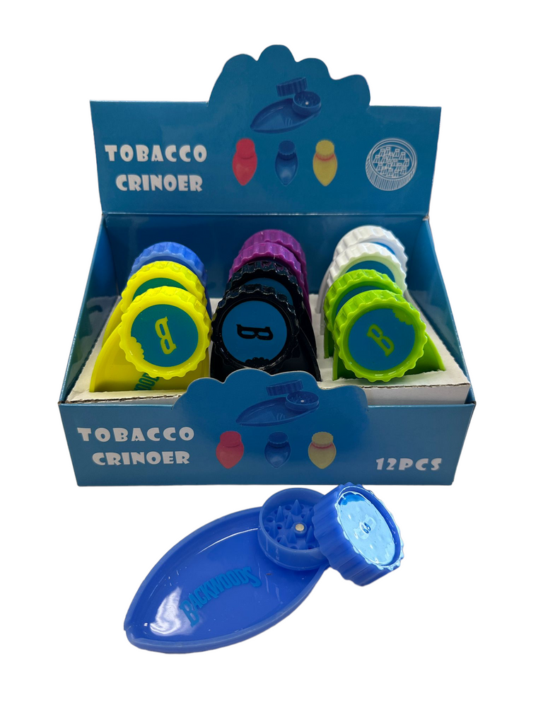 BACKWOODS GRINDER WITH TRAY | 12 COUNT DISPLAY – EAZY WHOLESALE